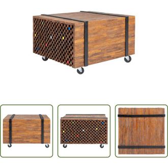 vidaXL vidaXL Beistelltisch Teak - Beistelltisch Teak 60x60x38 cm
