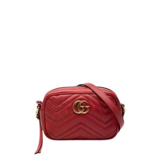 Gucci Sac bandouli&egrave;re matelass&eacute; Pre-owned - Femme - Pre-owned - Rouge - Taille: ONE Size