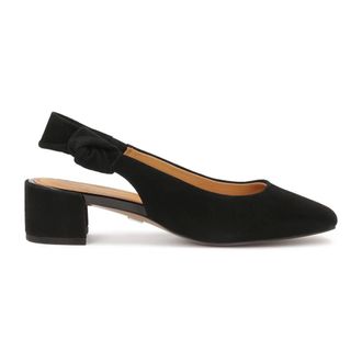 Kazar Femme, Chaussures, Noir, Taille: 40 EU Escarpins noirs avec talon ouvert et petits talons aiguilles
