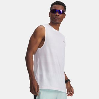 Under Armour Velociti Tanktop f&uuml;r Herren Wei&szlig; / Reflektierend XXL