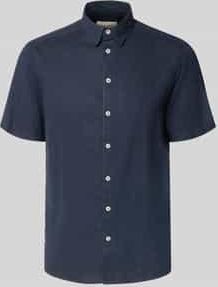 Blend Slim Fit Leinenhemd mit Viskose-Anteil Modell Bobby