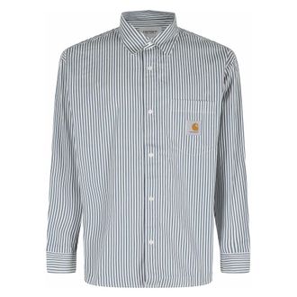 Carhartt Work in Progress Daldry Langarmhemd - - Shirts - Herren - Blau - M
