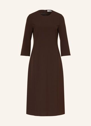 PESERICO Peserico Kleid Mit 3/4-Arm Und Schmucksteinen braun