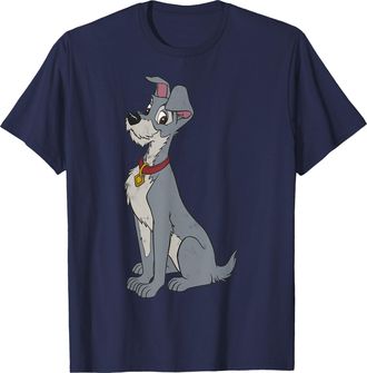Disney Lady and the Tramp Einfaches Tramp-Porträt T-Shirt