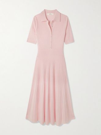 arch4 Skylark Midikleid Aus Geripptem Biokaschmir - Pink