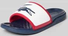Lacoste Badeschuhe mit Logo-Print Modell SERVE SLIDE 1.0
