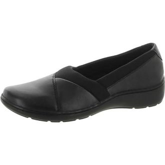 Clarks Mocassins Cora Charm pour Femme, Cuir Noir, 44 EU
