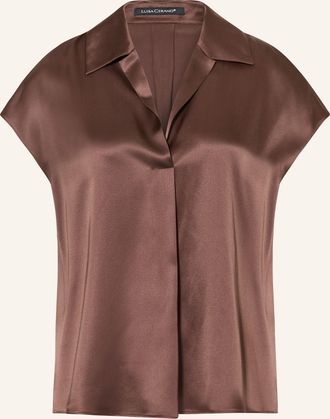 Luisa Cerano Luisa Cerano Blusenshirt Aus Seide braun