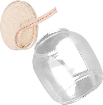 PartyKindom Glas Schatten Für Öllampe Ersatzlampenschirm Aus Glas Passend Für Petroleumlampen Klarer Schornstein Mit Baumwolldocht Installieren Bedienen