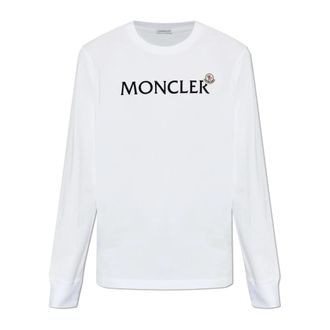 Moncler Langarm-T-Shirt - - Tops - Herren - Wei&szlig; - L