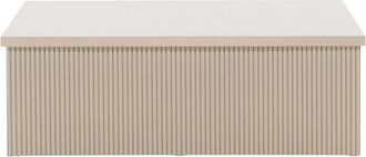 Venture Design Venture Home - Table basse carrée en bois 90x90cm - Beige - lenox