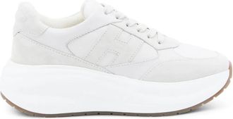 Hogan Low-Top Sneaker - Sole White Sneakers With Soft Suede - Gr. 36,5 (EU) - in Wei&szlig; - f&uuml;r Damen