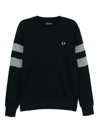 Fred Perry sweat en coton à logo brodé - Bleu