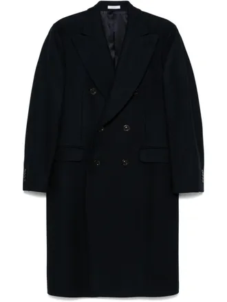Boglioli manteau &agrave; boutonni&egrave;re crois&eacute;e - Bleu