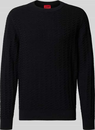 HUGO BOSS Pullover mit strukturierter Strickoptik Modell Simond