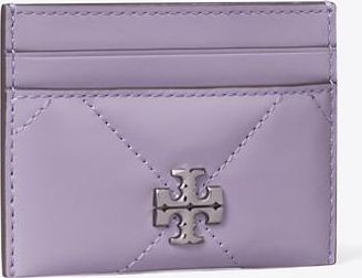 Tory Burch Damen Kira Kartenetui mit Chevronmuster und Rautensteppung