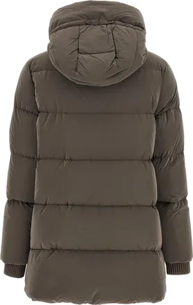 Moorer Cashmere-Blend Quilted Down Jacket - Brown