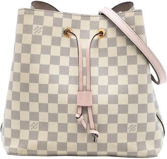 Louis Vuitton Hobo Bags - Damier Azur Neonoe MM - Gr. unisize - in Wei&szlig; - f&uuml;r Damen