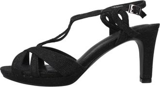 La Strada Femme, Chaussures, Noir, Taille: 38 EU Sandalia Tacon de Fiesta