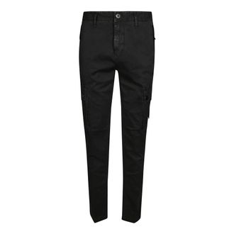 Stone Island Schmale Taschenhose - - Trousers - Herren - Schwarzk - W32