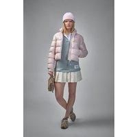 Moncler Pleated Logo Patch Long-Sleeved Polo Dress