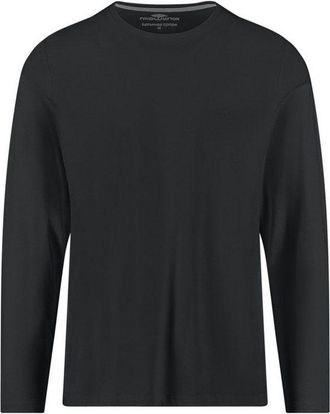 Fynch-Hatton Langarmshirt mit Logo Stickerei