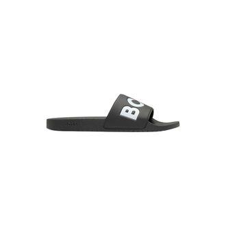 HUGO BOSS Homme, Chaussures, Noir, Taille: 43 EU Logo Tongs