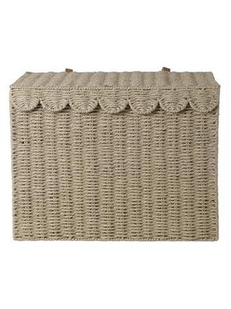 Vertbaudet Panier de rangement XL malle en corde de papier FESTON beige TU