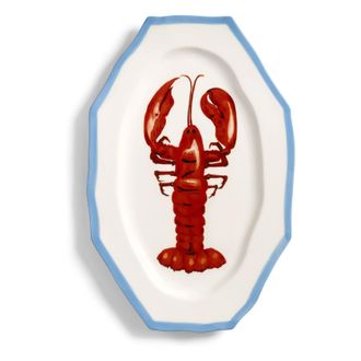 &Klevering Plat en porcelaine Sir&egrave;ne Homard &Klevering