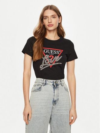 Guess T-Shirt W5RI10 I3Z14 Schwarz Regular Fit