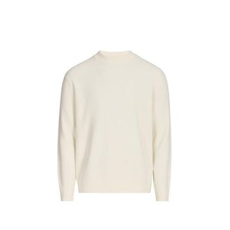 Emporio Armani Pull ample en laine vierge et cachemire m&eacute;lang&eacute;s