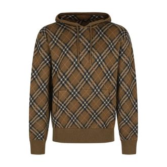 Burberry Nova Check Hoodie - - Sweatshirts & Hoodies - Herren - Braun - M
