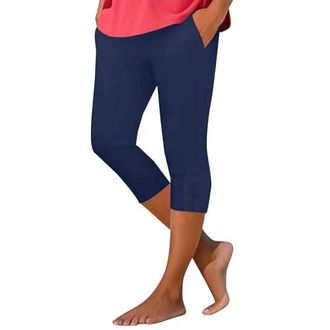 Generic Legging de bain extensible taille haute 3/4 pour femme - Coupe ajust&eacute;e - L&eacute;ger - S&eacute;chage rapide - Avec 2 poches lat&eacute;rales - Legging de yoga doux et so