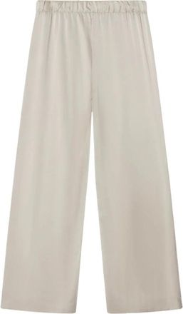 Busnel Femme, Pantalons, Beige, Taille: 42 FR Isabella Wide Silk Trouser