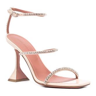 Amina Muaddi Femme, Chaussures, Rose, Taille: 36 EU Pearly Sandal