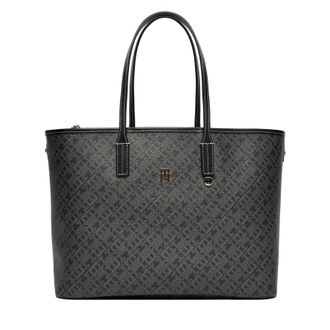 Tommy Hilfiger Handtasche Tommy Hilfiger Th Monoplay AW0AW17696 Schwarz