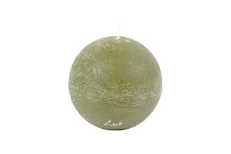 Rasteli Luz Your Senses Kerze - Kugelkerze Gr&uuml;n D 10 cm pro 2 St&uuml;ck
