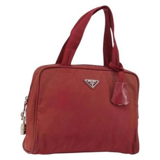 Prada Sac &agrave; main en nylon Pre-owned - Femme - Pre-owned - Rouge - Taille: ONE Size