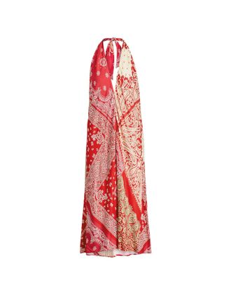 Ralph Lauren BANDANA-PRINT SLEEVELESS DRESS