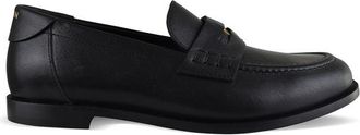 Balmain Leder-Loafer Schwarz