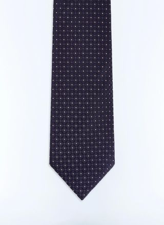 Fursac Cravate en jacquard de soie &agrave; pois - Taille Unique - Homme