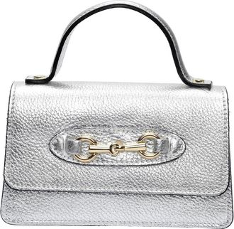 Isabella Rhea Silber Rindsledertasche