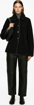 Arket Teddyjacke -Schwarz