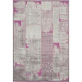 Safavieh Traditionell Teppich für Wohnzimmer, Esszimmer, Schlafzimmer - Paradise Collection, Kurzer Flor, Lila und Fuchisa, 160 X 229 cm