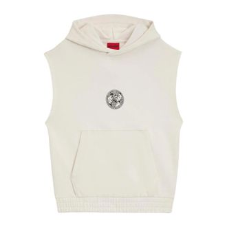 HUGO BOSS Homme, Sweatshirts et sweats à capuche, Blanc, Taille: S Sweat Blanc Duboxo Homme