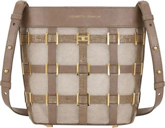 Elisabetta Franchi Femme, Sacs, Beige, Taille: ONE Size Bucket Bag