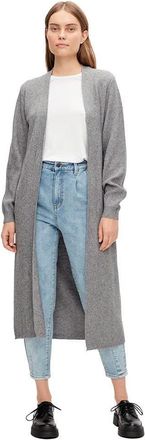 Object Female Strickjacke Lang, 23035778, Medium Grey Melange 2