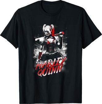 DC Comics Batman: Arkham Knight Harley Quinn City T Shirt T-Shirt