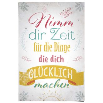 Reinders Poster, Nimm dir Zeit, K&uuml;che, Poster, Wanddeko, Room Decor, 150 gr. gl&auml;nzend Bilderdruckpapier, Mehrfarbig, 91,5 x 61