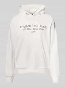 A|X Armani Exchange Hoodie mit Label-Print